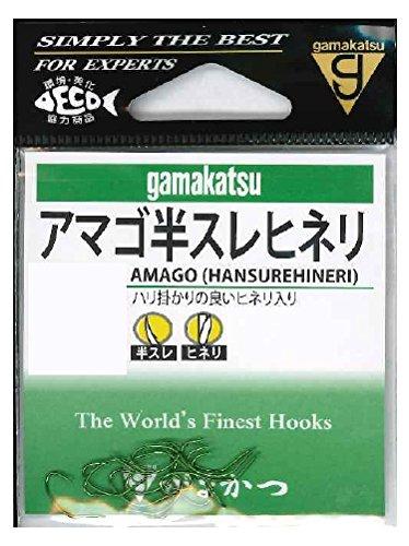 がまかつ(Gamakatsu) アマゴ半スレヒネリ 緑 7号入本数:15号数:7号