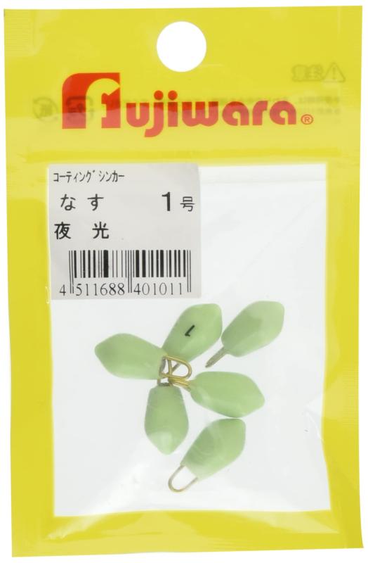 フジワラ(FUJIWARA) 夜光ビニール ナス 1号チーム名:フジワラ用途:全魚種対応ナス型 環付き梱包サイズ:9.7 x 6.6 x 1.2cm; 28g