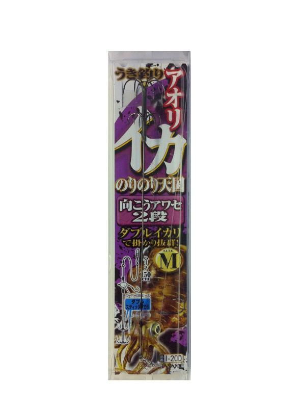 ささめ針(SASAME) I-2 イカのりのり天国 向こうアワセ仕掛 黒 堤防仕掛 アオリイカ