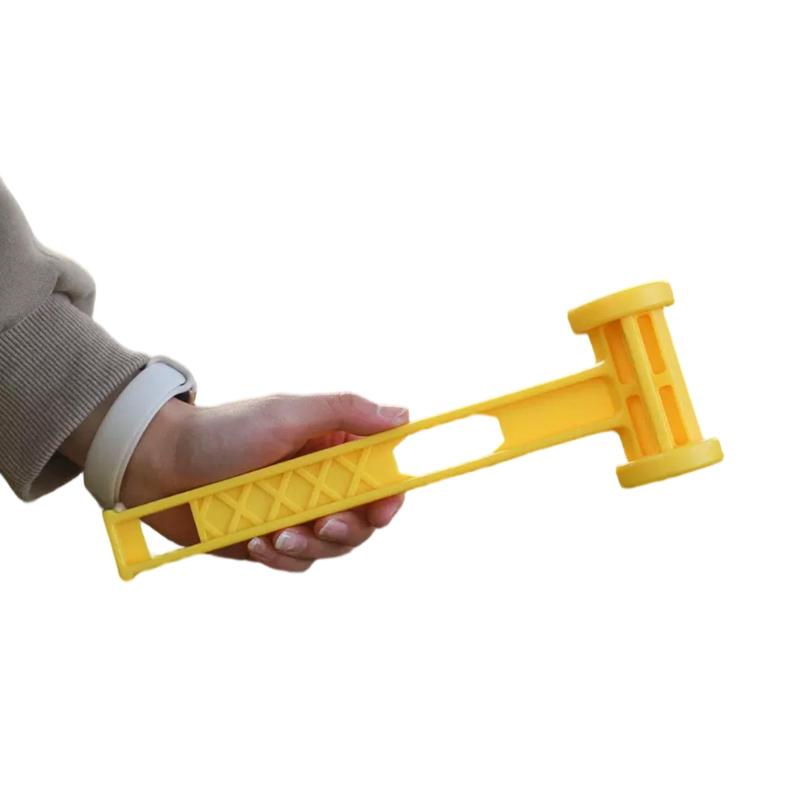 キャンプ ハンマー ペグハンマー 多機能 軽量 ペグ 機能 付き アウトドア 工具 イエロー コンパクト 25cm テント 設営 撤収 一本 で 完了 打設 簡単 ソロキャンプ 登山 ペグハンマー 軽量 ハン軽くて疲れにくい：金属製ではなく...
