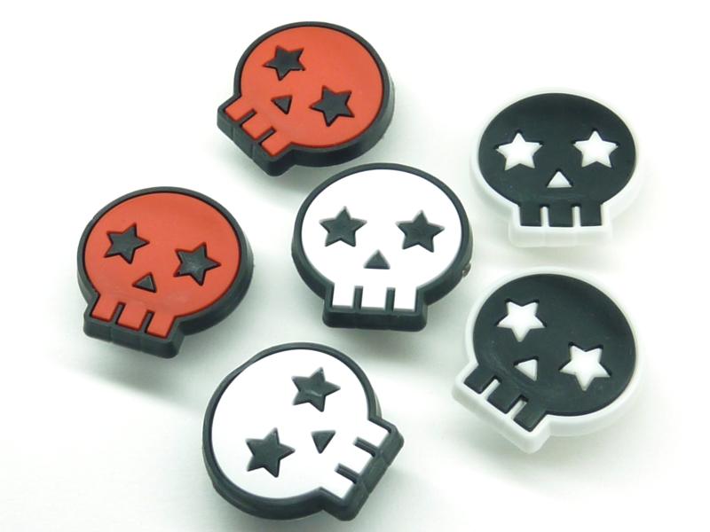 スポークアクセサリー ドクロ 6個入スポークアクセサリー　ドクロ　6個入
