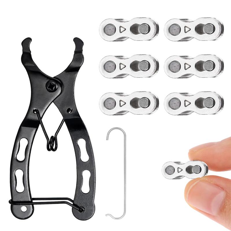 TokTech チェーンジョイント ミッシングリンク 6個入り 自転車 チェーン バイク用ミッシングリンク クイックリンク [並行輸入品]【商品仕様】カラー：シルバー、重量：約3g／個、材質：高品質のスチール製です 精密加工、丈夫で、防錆生...