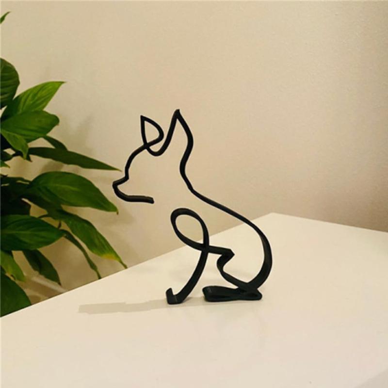 TOMMYFIELD 犬の置物 インテリア 庭 おしゃれ 雑貨 ワイヤーアート かわいい犬 オブジェ [並行輸入品]商品説明文1： 『モダンでおしゃれな庭のアクセント』犬の置物。このワイヤーアートのオブジェは、抽象的でモダンなデザインが特徴...