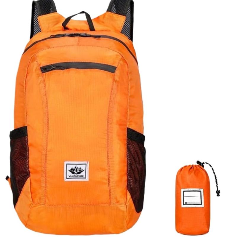 バックパック 登山用リュックサック 折りたたみ 大容量エコバック 20L 超軽量 撥水加工 おしゃれ アウトドア バッグ レディース メンズ アウトドア ハイキング 通学 旅行 遠足 父の日 男女兼軽量バックパック: この携帯 リュックは3...