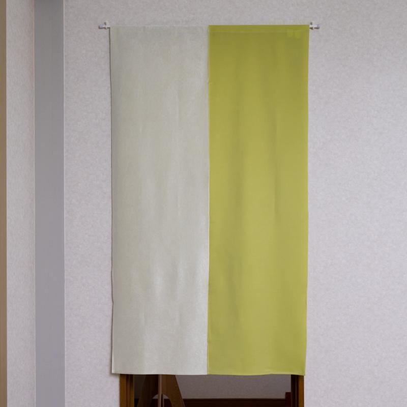 ユニベール 防炎 無地 シンプル 目隠し のれん ボウエンツートンサイズ：幅85cm×丈150cm機能：防炎