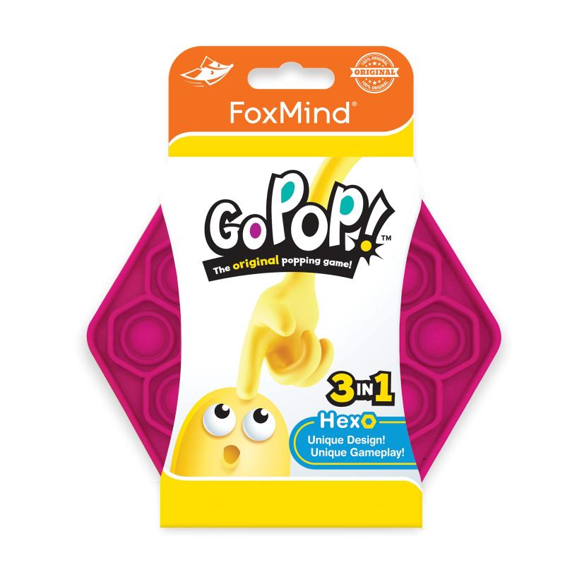 FoxMind 【正規品】 Go Pop スクイーズ玩具 プッシュポップ 六角形 マゼンタ GP-HEXO-MA-BILアメリカで大人気 Pop itがリニューアルして日本に登場。日本でもすでに爆発的人気を誇るGo Pop 円形に続き六角形...