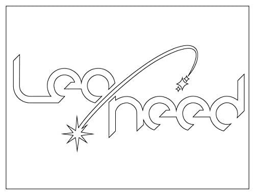 Leo need【L】白台紙サイズ【約200×150mm】カッティングステッカー