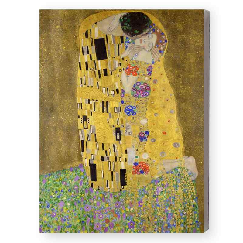 キャンバスパネル クリムト 接吻 F4 アートパネル 有名絵画 ファブリックパネル アートパネルキャンバスにクリムトの作品をプリントしましたサイズ F4号 W242×H333mmキャンバス生地にUV印刷をしており、発色が鮮やかです。この商品...