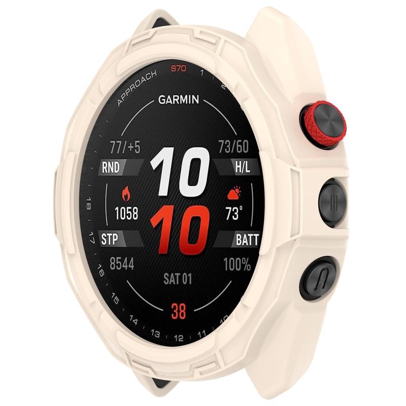 ［RuenTech］対応Garmin Approach S70ケース 運動ケース 6色ソフトシリコン製 プロテクターカバー 耐衝撃 男女兼用 装着簡単 軽量 Approach S70 47mm/42mm用カバー適合性：このケースは Garm...