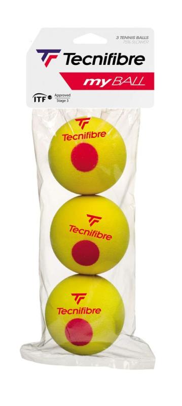テクニファイバー Tecnifibre テニステニスボール MY BALL Sponge スポンジ 3球入 TBP3SP1