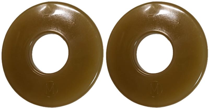 竹刀用鍔 ツバ 剣道用品 半透明 茶色