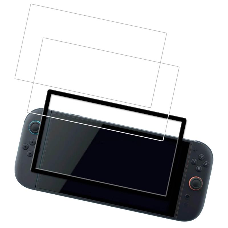 HKKAIS 日本製硝子採用 Switch 2 用 ガラスフィルム 強化 ガラス 液晶画面 保護フィルム【2 枚セット+ ガイド枠】【対応機種】 Switch 2 用 指紋認証対応 ガラスフィルム。万が一製品にご満足いただけない場合は、弊社...