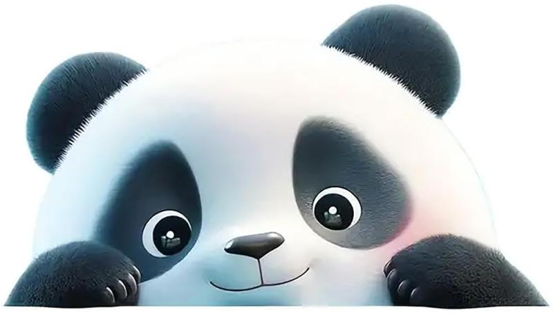 Happy Panda Head Funny Car バンパーステッカー 2枚 5インチ ビニールデカール 防水 ダイカット 車 窓 ノートパソコン当社のビニールステッカーは高品質の素材で作られており、屋内と屋外の両方での使用に最適な状態を...
