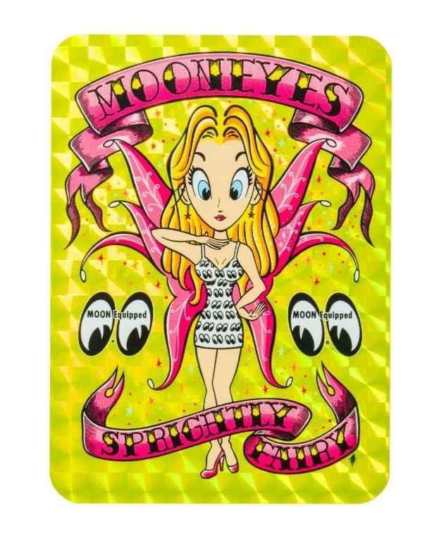 ムーンアイズ Sparkling Sprightly Fairy プリズム ステッカー 8.2cm×6cm MOONEYES MQD-043 アメリカン雑貨 デカールサイズ: H 8.2cm x W 6cm
