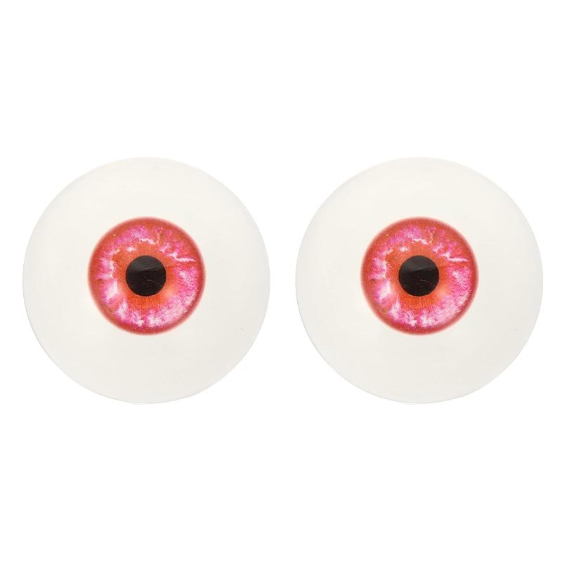 PATIKIL Doll Eyes, Realistic Acrylic Eyes Plastic Half Eyeballs for Dolls Masks Halloween Props Art Craft