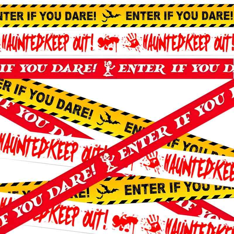 KEKVE ハロウィン 飾り キープアウト ベルト 3種入 27M入り ハロウィン 飾り付けに最適 警告テープ 非粘着 パーティー装飾やイベント会場用【ハロウィン 飾り付けに最適 】3種入りの9メートルごとに、ハロウィンパーティーやイベント...