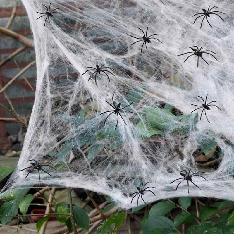 JK Home ハロウィン お化け屋敷 飾り くもの巣 100g 蜘蛛 60匹 パーティー グッズ おもちゃ 店舗 飾り デコレーション 雰囲気満点 学園祭「材質」：PVC（蜘蛛）、綿（蜘蛛の巣）「サイズ」蜘蛛の巣18-20平方メートルまで...