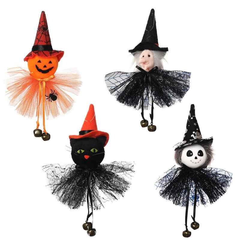 ハロウィン 飾り 吊り下げ かぼちゃ 魔女 幽霊 お化け ペンダント 装飾インテリア 壁掛け 雑貨 小物 4点セット【吊り下げ人形4点セット 】ハロウィンパーティーにぴったりボリューム満点の装飾セットで、お部屋を楽しくデコレーションできます...