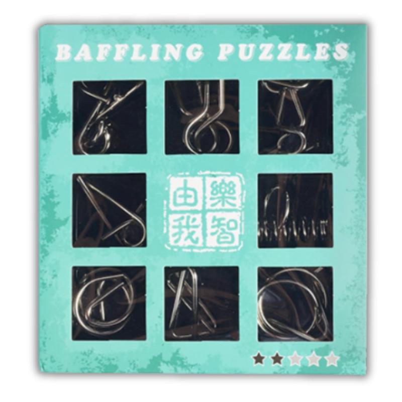 知恵の輪 9種類セット 知育玩具 脳トレ パズル レベル別 難易度別 子供 大人 高齢者 暇つぶし 集中力 解説付き難易度レベル別(4種類：,,,)の知恵の輪です。各9点セット。初心者から中級者まで、自分のレベルに合わせて段階的に脳トレに挑...