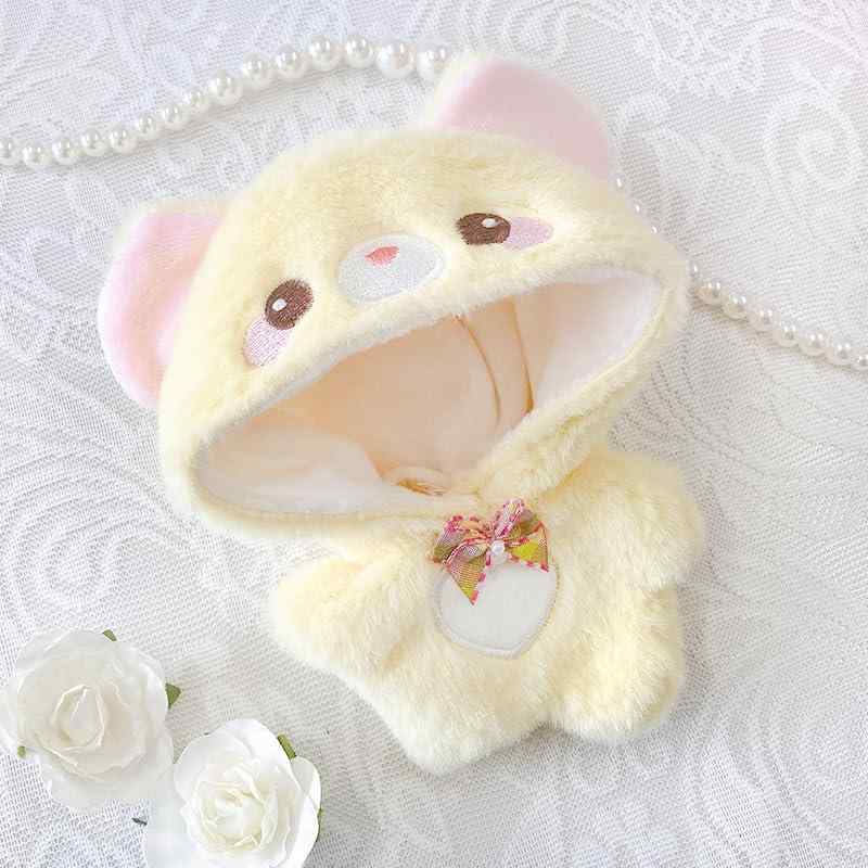 【ぬい服】ぬいぐるみ用刺繍入りアニマル着ぐるみ 10cm 用 g.triger ジートリガー 推しぬい用 ぬい活ふわふわもこもこ素材のぬいぐるみ用着ぐるみが登場刺繍やリボンが可愛いデザインです。10cmcm程度のぬいぐるみに着せることができ...