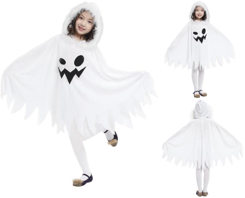 [Youngfull] 幽霊 おばけ マント 子供用 コスプレ ハロウィン 仮装 可愛い ポンチョ かぶるだけ ホラー コスチューム 男の子 女の子 なりきり 着ぐるみ クローク 魔女 死神 悪魔 コウモリ お化け【商品紹介】：ハロウィン定...