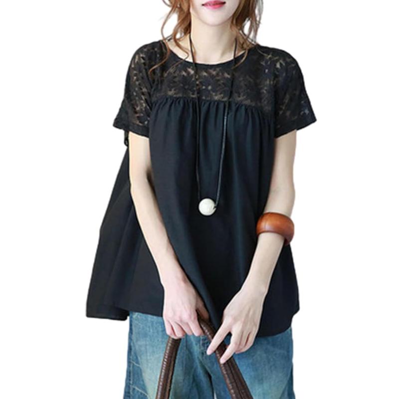 [CCGGOWMM] ラウンドネック tシャツカットソー 半袖 透かし彫り シャツ レディース ブラウス 花柄 刺繍 トップス カジュアル ファッション オフィス きれいめ おしゃれ 女性らしい かわいい 大