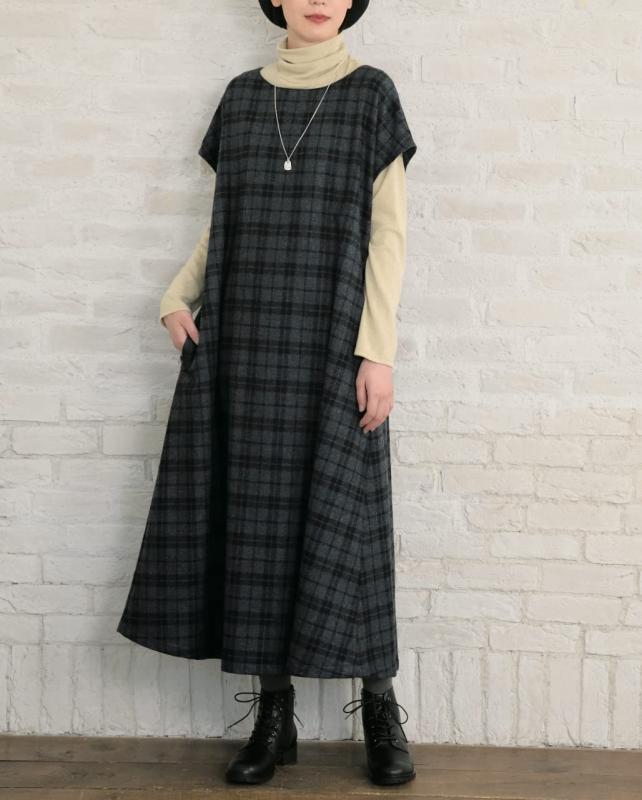 Sewing Pattern Studio 縫い代付き型紙・パターン フレアのジャンパースカート SB-0043