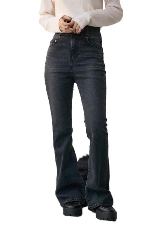 [アズールバイマウジー] デニムパンツ AZUL DENIM H/W バックリボン フレア デニム レディース 250IAC12-1541[原産国]:中国ウエスト:60.2||ヒップ:82.9||股上:27.7||股下:77||渡り幅:25...