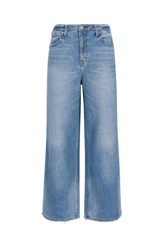 [ヘルシー] ジーンズ Frayed Light レディース新定番ワイドストレート