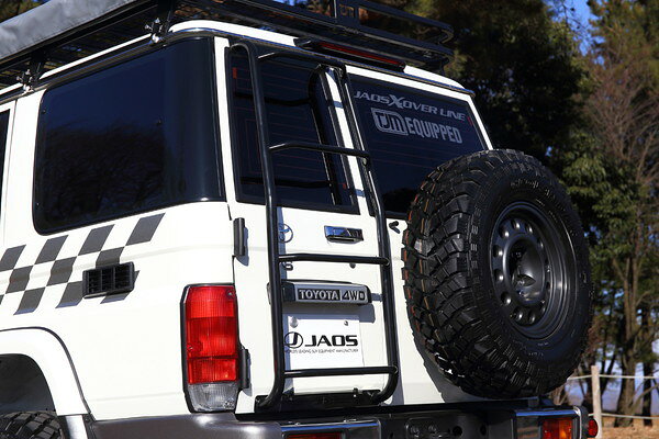 車メーカーTOYOTAトヨタ車種LAND CRUISERランドクルーザー型式GDJ76W年式R5.11～ (2023/11～)適応ピックアップ・幌除く品番B232241ABKメーカーJAOSジャオス商品内容リヤラダー、ブラケット、ボルトセッ...