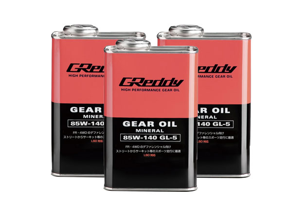 品番17501239×3品名GReddy ギヤオイル 85W-140 【1L】GL-5 MINERAL BASE LSD対応 ×3缶内容量1L×3缶仕様SAE粘度番号：85W-140規格：GL-5動粘度 mm2/S（cSt）40℃：400....