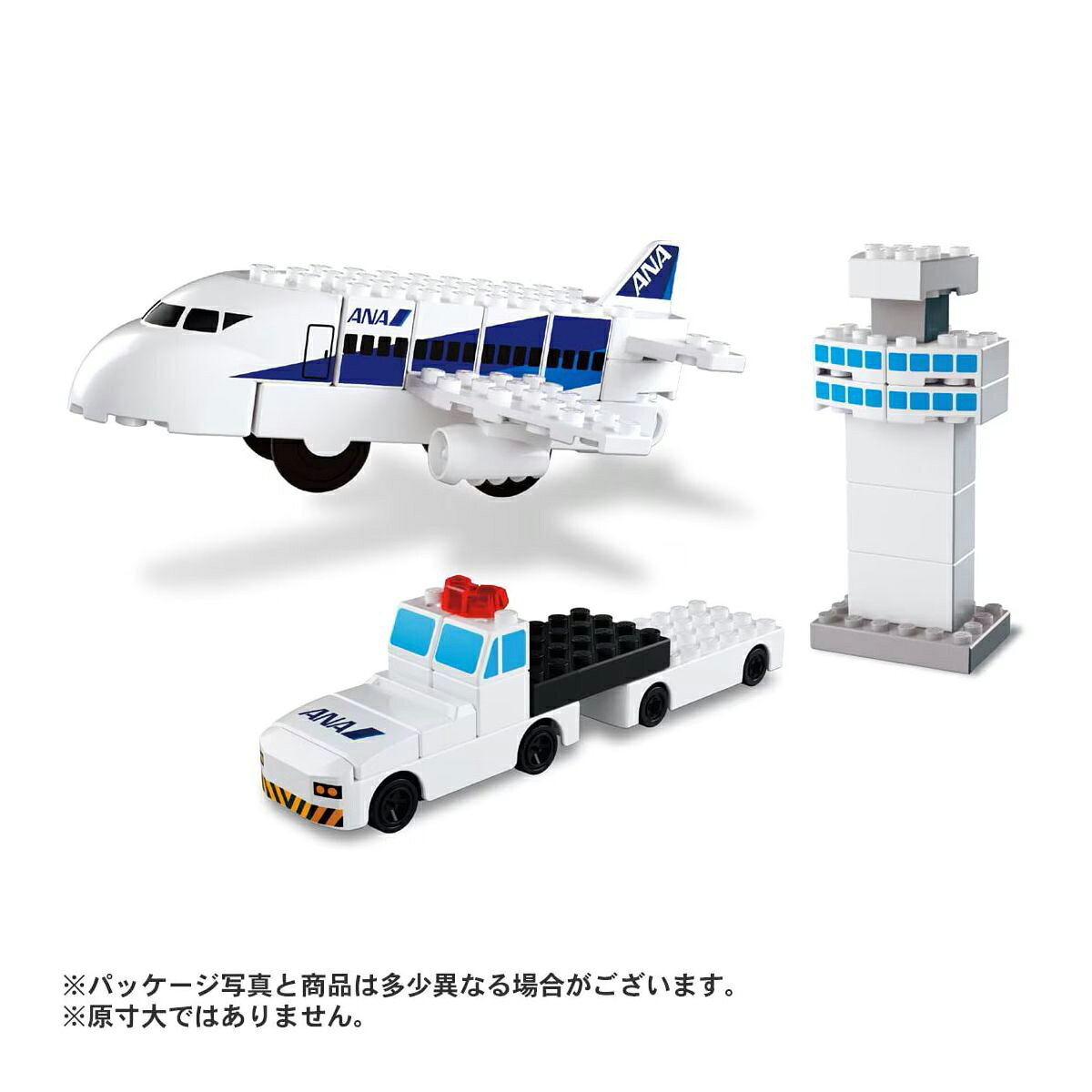 ■初めてでも簡単で、トミカやプラレールといっしょに遊べる楽しいブロックが登場! 全32パーツのブロックを使って、飛行場のはたらくのりものをキミの手で組み立てよう!■セット内容(パーツ数/アクション)・飛行機(全12パーツ)・トーイングトラク...