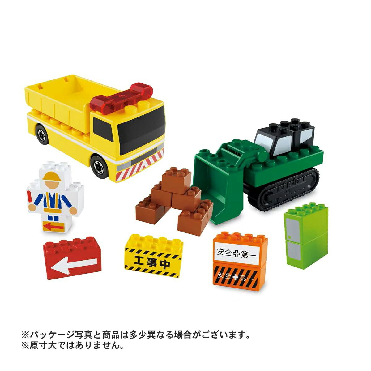■初めてでも簡単で、トミカやプラレールといっしょに遊べる楽しいブロックが登場! 全31パーツのブロックを使って、工事現場のはたらくのりものをキミの手で組み立てよう!■セット内容(パーツ数)・4輪車ベース(全3パーツ)・ダンプカー用(全1パー...