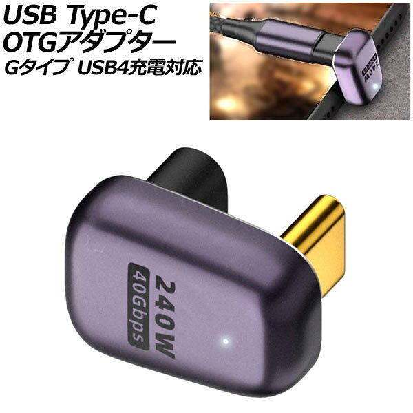 入数：1個USB4.0充電に対応したType-C端子アダプターです。最大40Gbpsのデータ通信と最大8Kの高解像度出力に対応！対応デバイス同士なら、大容量ファイルの送受信も短時間で行えます。サイズ/タイプ：Gタイプ 240Wメス-オス U...