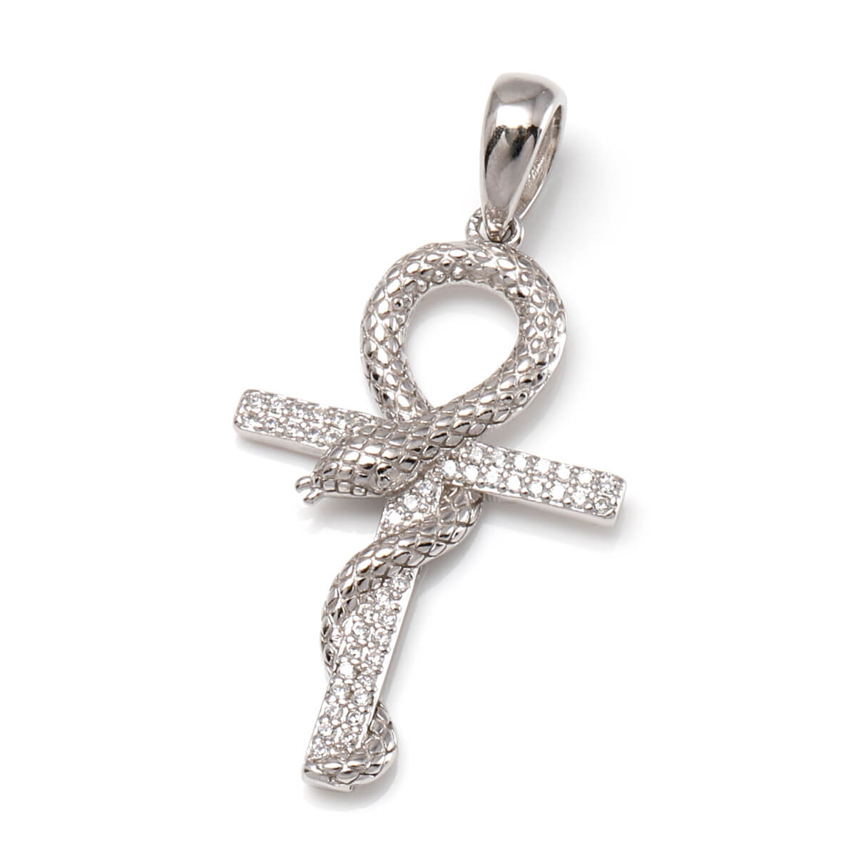 コメント 生命を象徴とするアンククロスペンダント。スネークが巻き付いている特徴的なデザインです。通常のクロスデザインとは一味違ったお洒落なペンダントです。 メンズ着用のネックレスはこちら レディース着用のネックレスはこちら 素材 シルバー9...