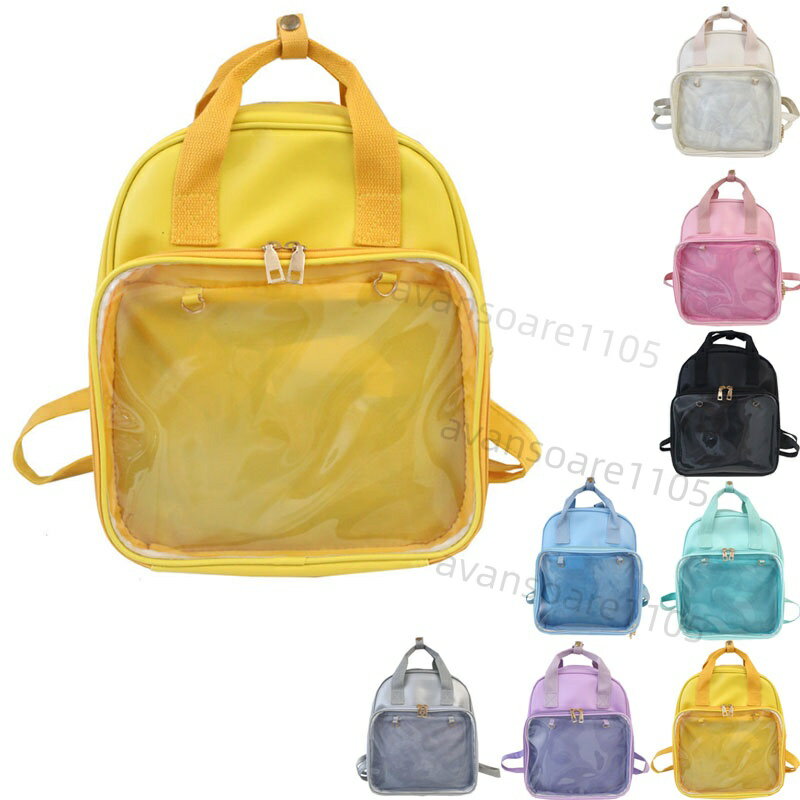 素材：PVC+PU サイズ：　縦32cm×横26.5cm×マチ10cm 重さ：約520g カラー：イエロー、パープル、ライトグレー、グリーン、ブルー、ブラック、ピンク、ベージュ 手触りが良くて、耐久性に優れます。 自分のコレクションを持ち歩...