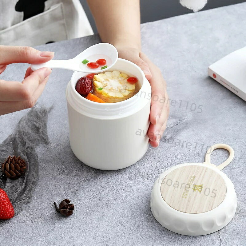 さまざまな食品、スープ、お粥、果物を保管でき、食品間の汚染を回避できます。 この保温ランチジャーはハンドルを備え、持ち運びと使用が簡単、軽量、ポータブルです。 アウトドアをイメージした実用的なデザイン、シンプルかつ実用的なデザインで、男女問...