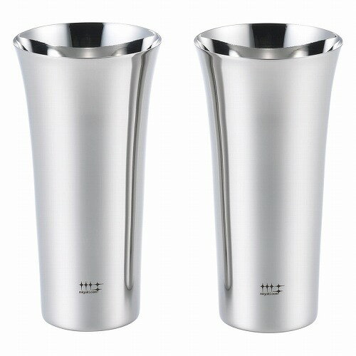 絶妙な内面研磨仕上げにより炭酸の泡立ちもマイルドに。ビールはもちろん、ハイボールなどの炭酸カクテルもひと味変わります。日本製 18-8ステンレス 本体（約435ml）（約Φ79×154mm）×2 約610g絶妙な内面研磨仕上げにより炭酸の泡...