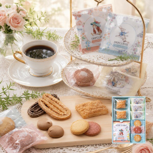 ●オリジナルブレンドコーヒー6g×2、スクエアパイ×2、ミルククッキー×2、ストロベリーチーズクッキー×1、メレンゲスノウ（ショコラ）×3●箱20.5×28.5×3.0cm（コーヒー：ブラジル、パプア・ニューギニア、コロンビア他、その他：日...