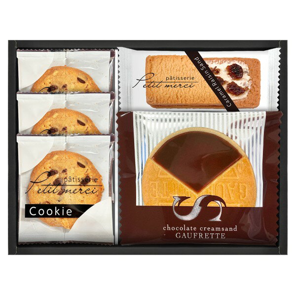 ●キャラメルレーズンサンド、ゴーフレット（チョコ）、ナッツとチョコのざっくりクッキー×3●箱147×194×38mm（日本製）●賞味期限/150日（製造日より）お客様へのお願いと注意事項※のし対応商品はのしにお名前をお入れします。名入れ対応...