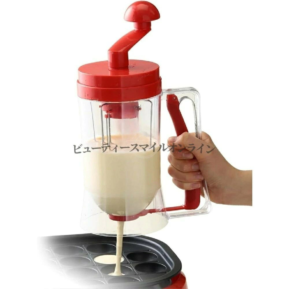 【商品名】粉つぎ器 たこ焼き 粉つぎ名人かき混ぜ器 レバーを引くだけで注げる たこ焼き作り パンケーキ作り 簡単調理 1個入【価格】5610円【商品説明】商品の説明注:1. コンピューターのモニターにより、色味が異なる場合がございますが、で...