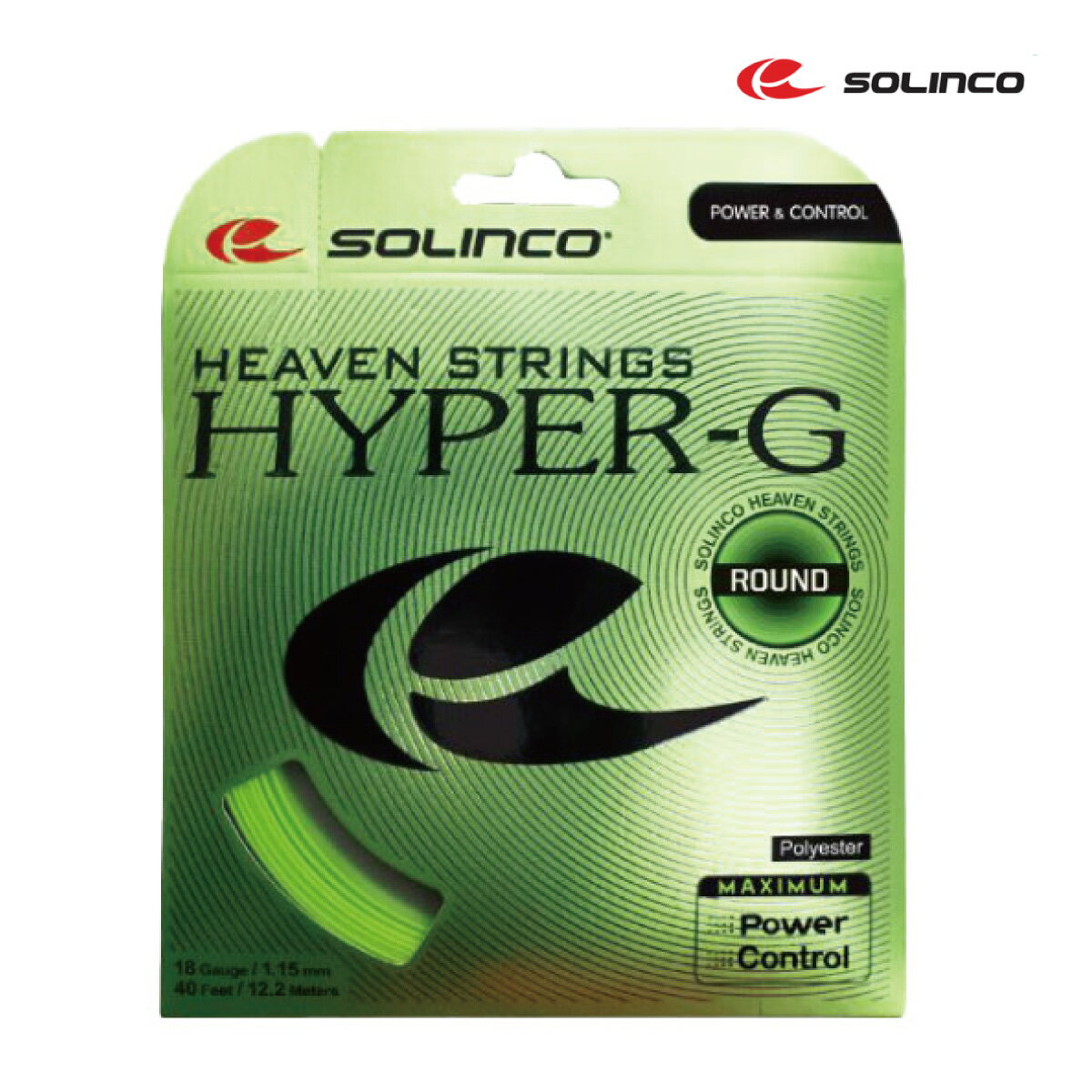 【商品名】HYPER-G ROUND (ハイパージーラウンド) 【品　番】KSC789 【カラー】　ライトグリーン 【長さ】12.0 m 【ゲージ】 1.15/1.20/1.25/1.30 (mm) 【材質】CO・ポリエステルHYPER-G...