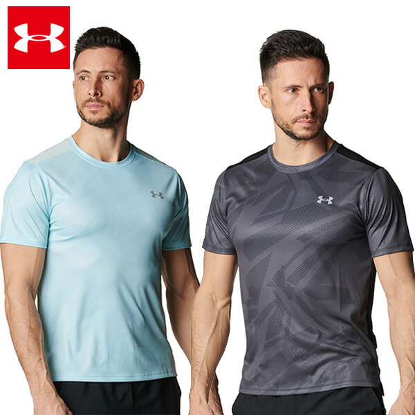 【商品名】UAスピードストライド プリント ショートスリーブ Tシャツ 【品番】6012737 【カラー】Black(001)　Enamel Blue(477) 【サイズ】S・M・L・XL・2XL 【素材】ポリエステル100% 【原産国】カ...