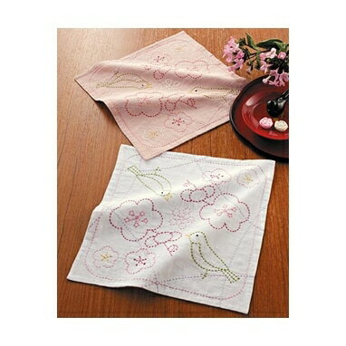 商品情報 出来上がり寸法 縦31cmx横31cm内容 <キット内容>25番ししゅう糸晒木綿(白)・(渋ピンク)刺し子針刺し方説明書<備考>仕立て済ではありません。図案は布にプリント済み。この商品は オリムパス 　刺し...