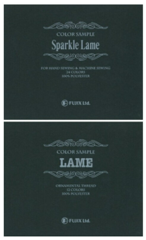 この商品は FUJIX（フジックス）　スパークルラメ　見本帳　サンプル帳　ラメミシン糸　カラーコード ポイント Sparkle Lameは、ミシン（上糸）、手縫いのどちらでも。LAMEは、ミシン下糸・ルーパー糸や、手縫い糸・各種刺繍に。正確...