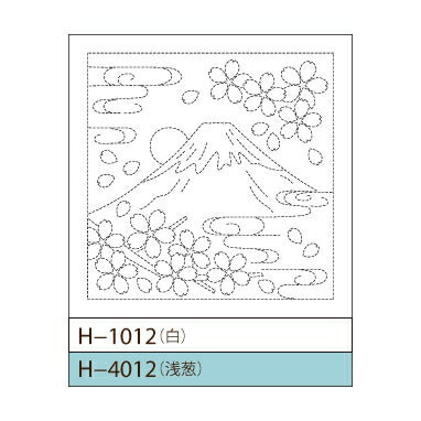 約縦34cmx横34cm 晒木綿 説明書 図案は布にプリント済み。 仕立て済みではありません。　