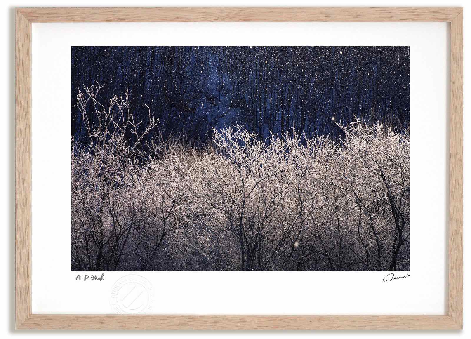 【商品の説明】澄み渡った白、柔らかな緑。北海道の光景を撮影し続けている風景写真家・高橋真澄のオリジナルプリントです。高橋真澄のサイン入り、ロット番号入りでの販売となります。店主の榎本高行です。自分の撮った写真を額装して販売をはじめたのが20...