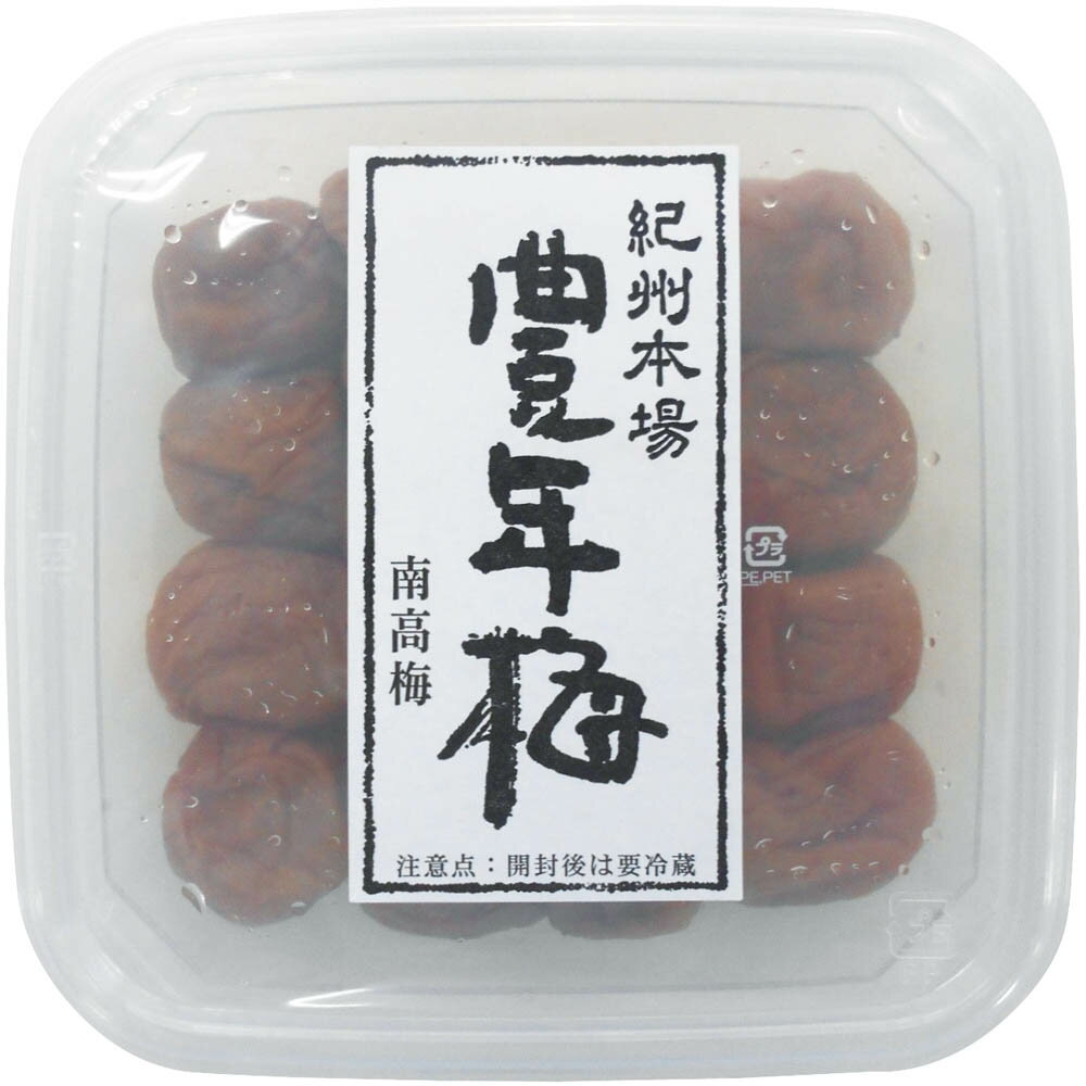 創業以来、変わらない味付の梅干です。塩分約10％とやや高めとなりますが、今も変わらぬ人気の梅干です。 セット内容350g、塩分約10％（和歌山県産） サイズ（縦x横x高さ）170x170x55 重量(g)500 配達区分常温 賞味期限（日数...