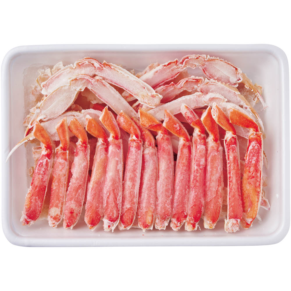 ボイルしたずわい蟹を、食べやすく殻を半分だけ取り除いた蟹の半むき身に仕上げました。 セット内容半むき身（棒肉・爪・爪下・肩肉）合計約1kg（ロシア又はアメリカ産原料を使用、北海道にて加工） サイズ（縦x横x高さ）340x240x70 重量(...