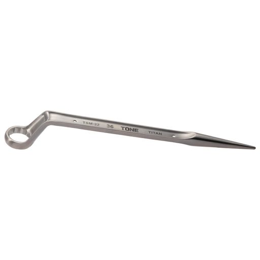 二面幅寸法:36mm 寸法:全長460mmx幅55.0mm 梱包入り数:1 質量:540g トルシア チタン合金製 注意:ボルト・ナットのサイズにあったものを使用してください。